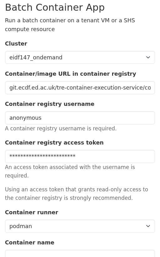 Getting started - EIDF User Documentation
